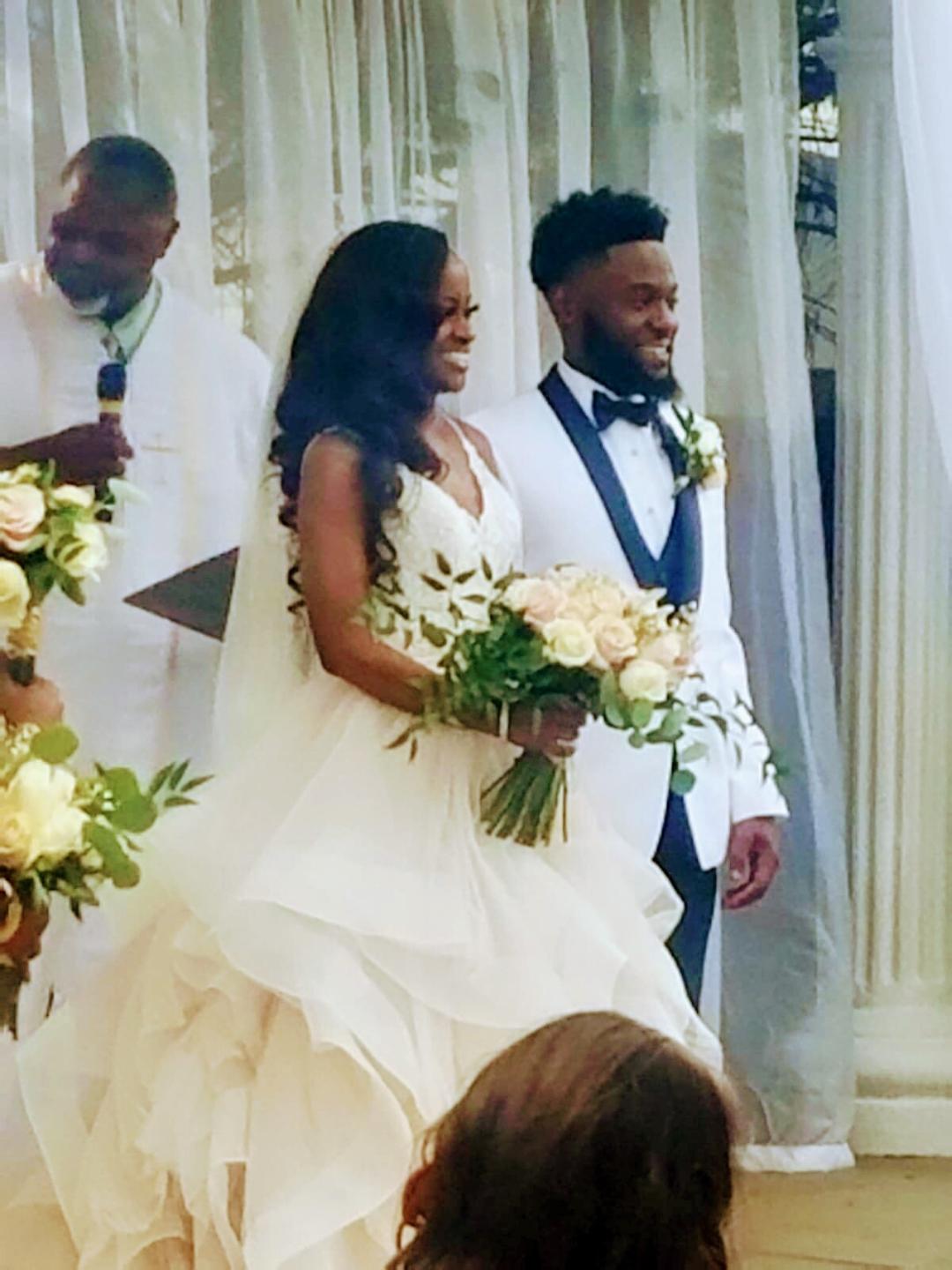 AFTER SPENDING THEIR TIME STALLINGS Sabine and Sean have tied the knot ...